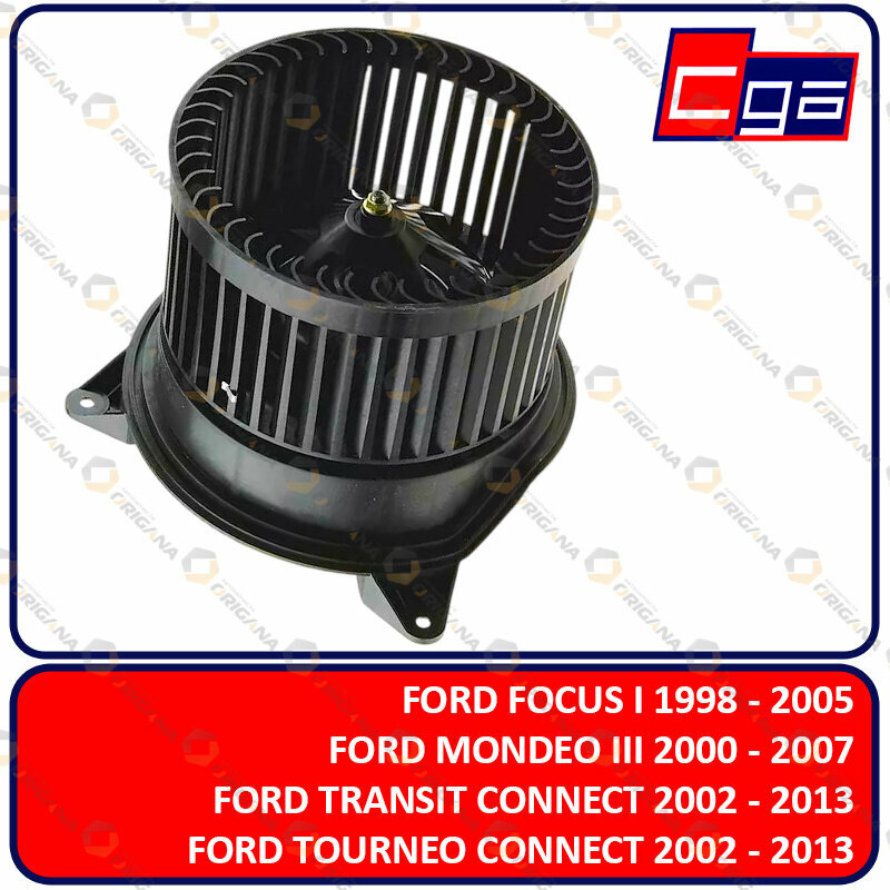 Вентилятор отопителя - мотор печки FORD FOCUS I 1998-2005, FORD MONDEO III 2000-2007, FORD TOURNEO CONNECT 2002-2013, FORD TRANSIT CONNECT 2002-13