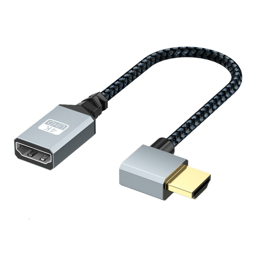 Удлинитель HDMI 4K, папа-мама, левый тип - Металл 60 Гц