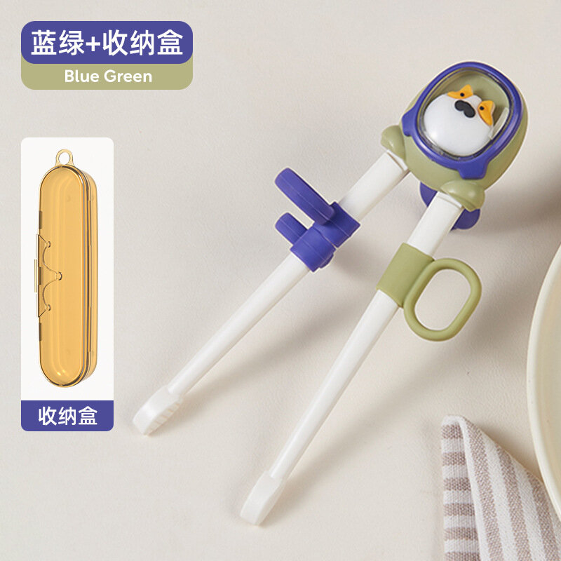 Детские тренировочные палочки для еды Jingqi, палочки с тигровым ртом, вспомогательные палочки для обучения, специальные палочки для малышей 2-3 лет, 4-6 лет, столовые приборы