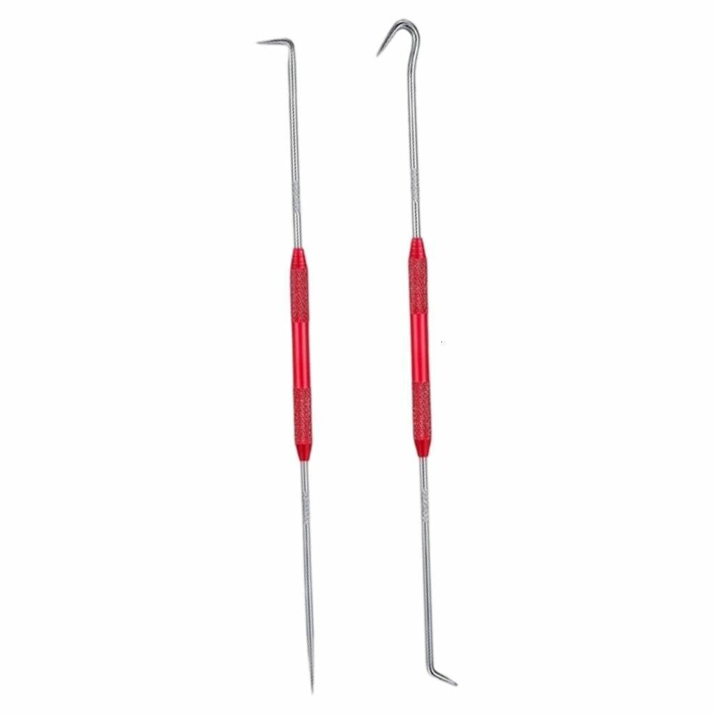 Набор крюков для снятия и установки двойных сальников, красный