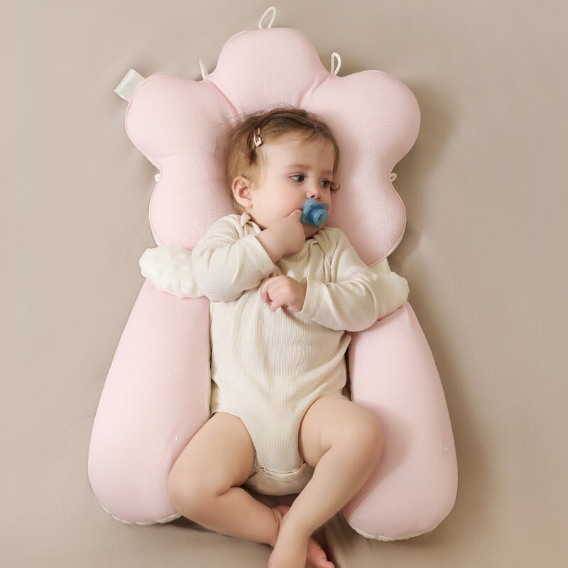 Прямая поставка с фабрики: подушка для формирования головы младенца 0-6 месяцев, круглая подушка для сна новорожденного, предотвращающая плоскую голову, корректирующая форму головы