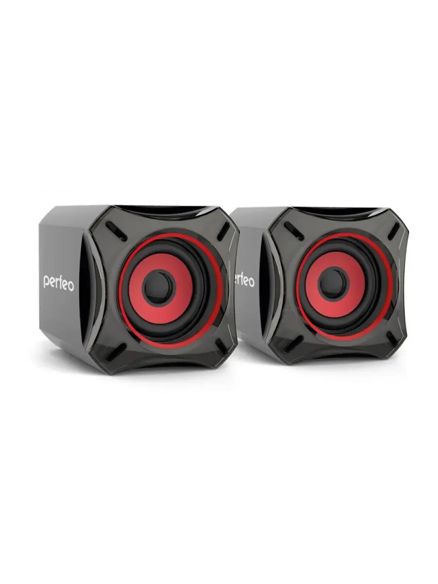 Колонки CUBE 2.0, мощность 2х5 Вт RMS, чёрн, USB PF-812