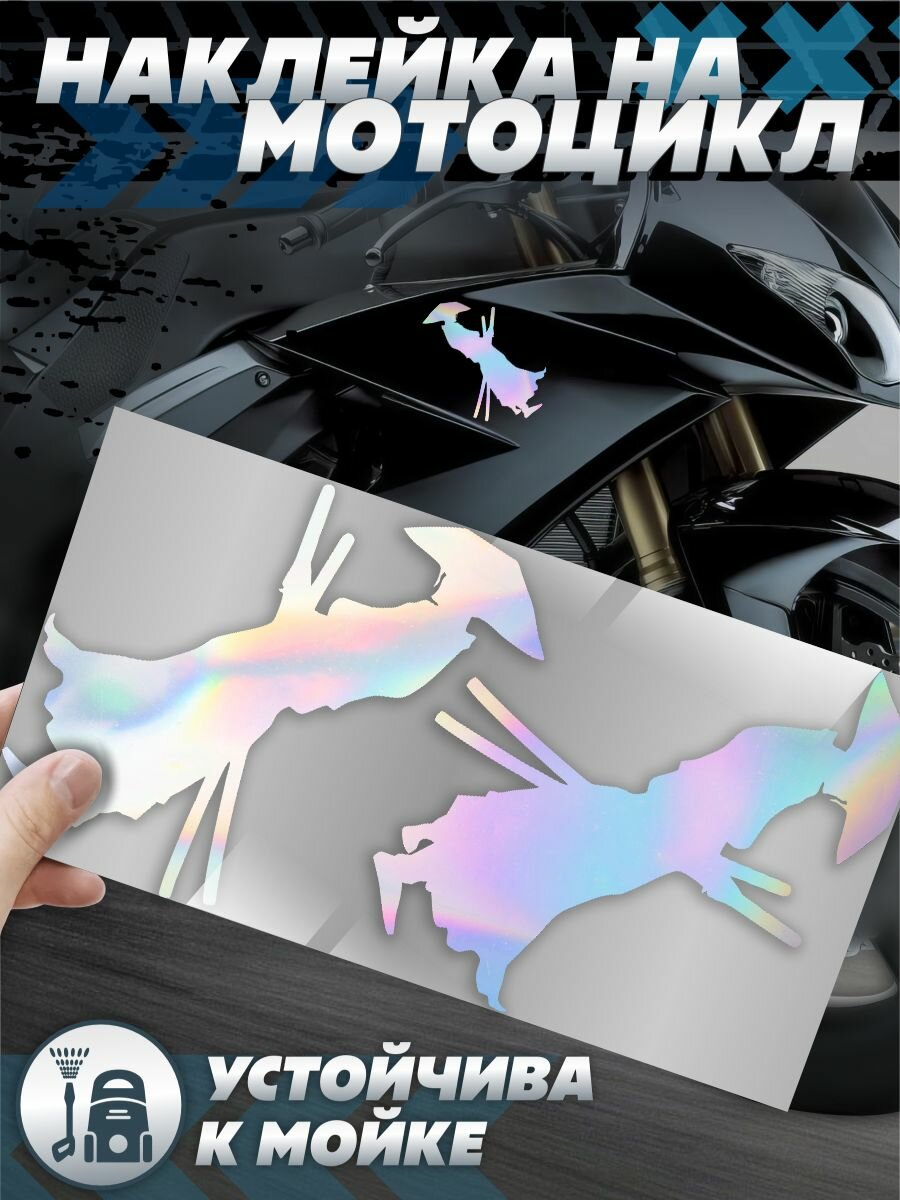 Наклейки на мотоцикл эндуро питбайк Самурай