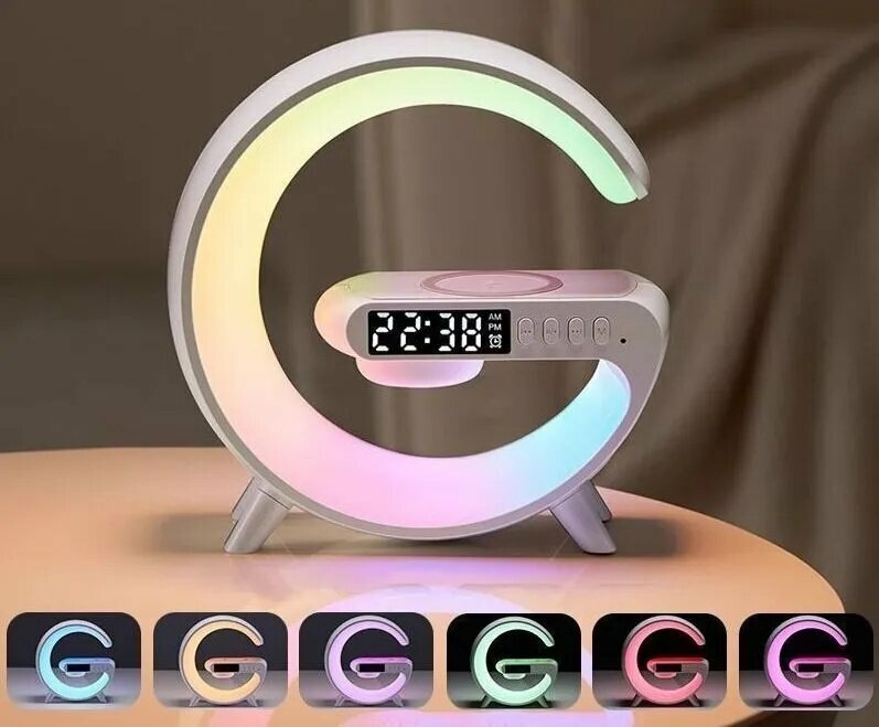 Умный динамик, ночник Bluetooth, белый