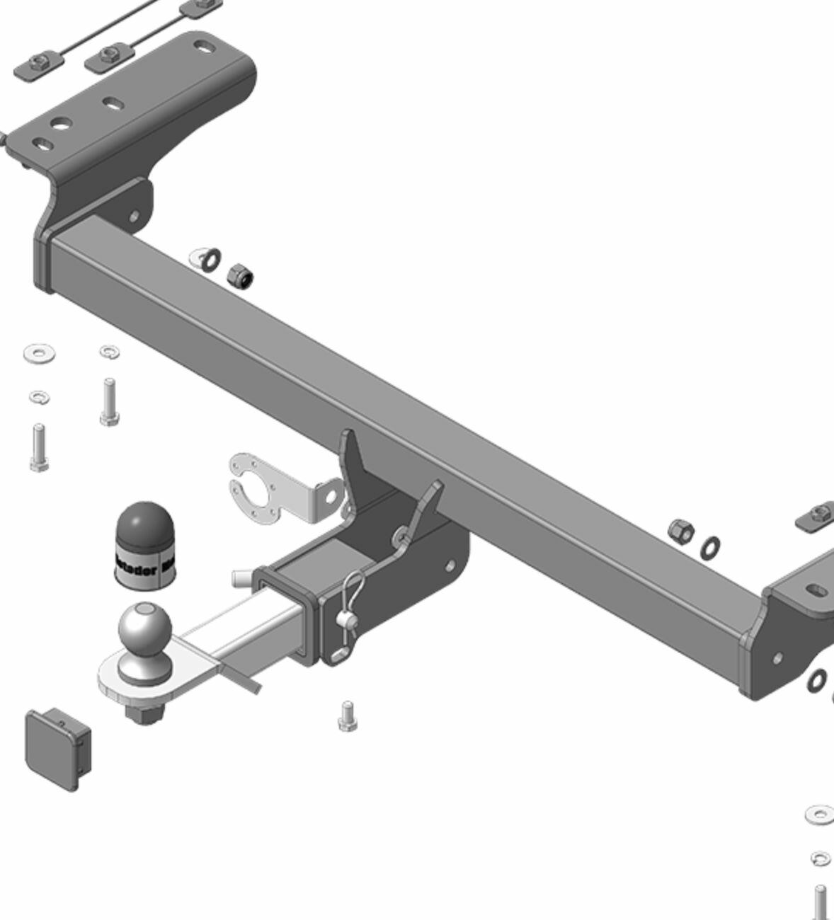Фаркоп Motodor для Changan Cs75 Plus 2024- (оцинк. Шар) арт.97210-E