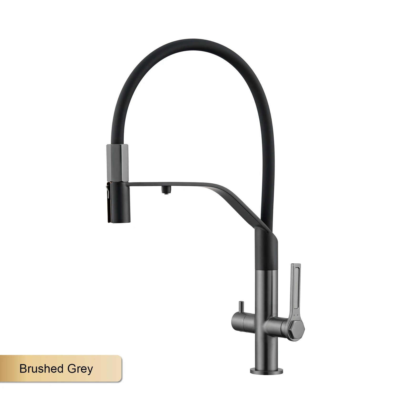 Смеситель кухонный 3-в-1 Brushed Grey, G1/2