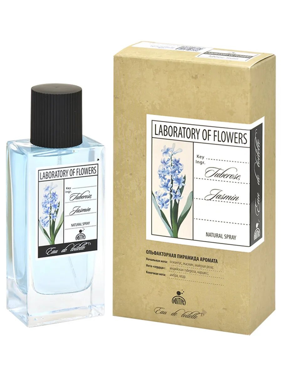 Positive Parfum LABORATORY OF FLOWERS "TUBEROSE, JASMIN" туалетная вода женская 60мл