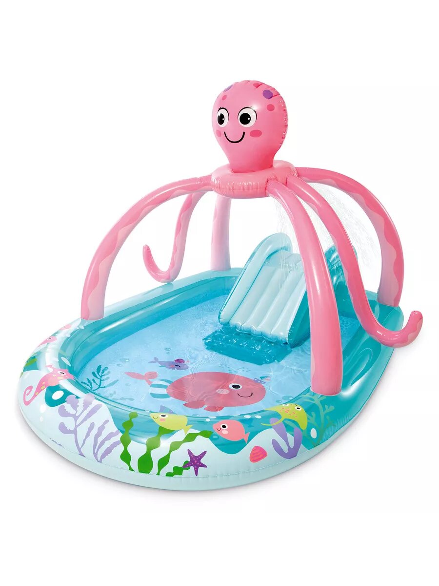 Игровой комплекс Intex 56138 Дружелюбный осьминог 234х183х150см, 229 л, до 54 кг, от 2 лет
