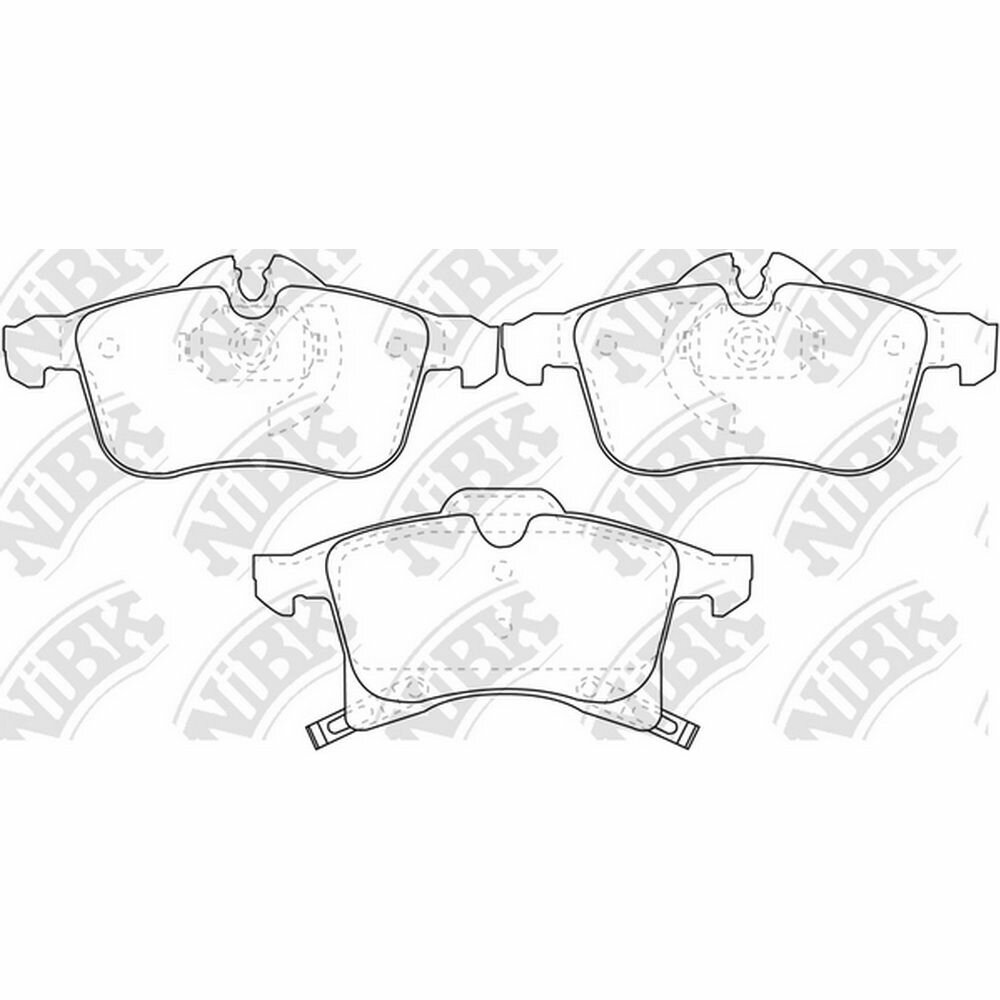 Колодки передние NIBK PN0355