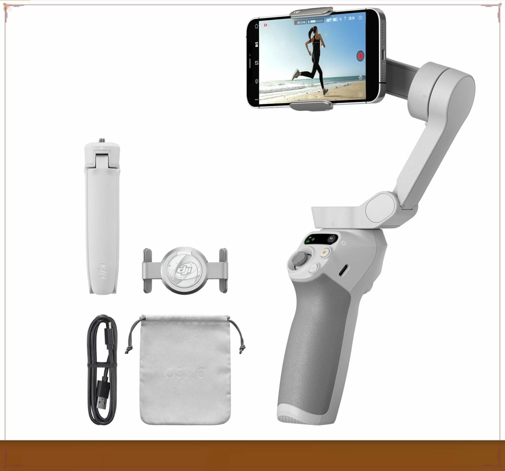 DJI Osmo Mobile SE, 3-осевой мобильный стабилизатор, портативный и складной, для iPhone, Andriod, стабилизатор для видеоблого