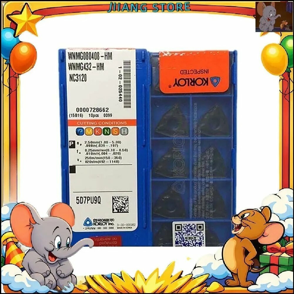 KORLOY WNMG080408-GR- NC3120 Лезвие