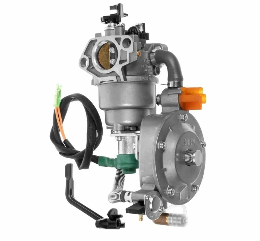 Карбюратор двухтопливный для бензогенератора 188F, 190F (газ + бензин)