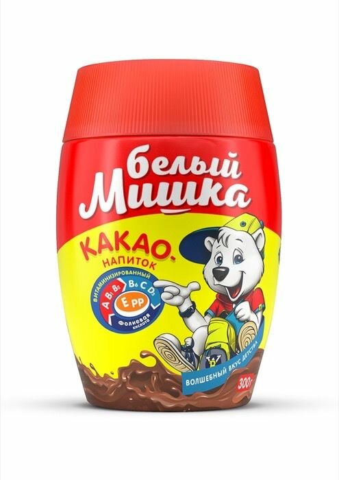 Белый мишка Какао, гранулированный, 300 г