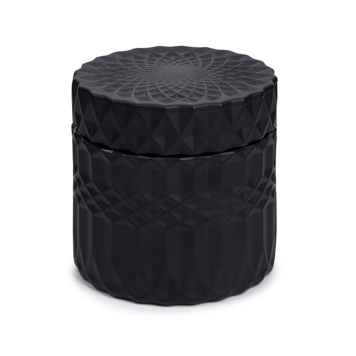 Stilerra home PFH-013-NN35 Банка декоративная черная диаметр 8.5 см высота 9 см для интерьера