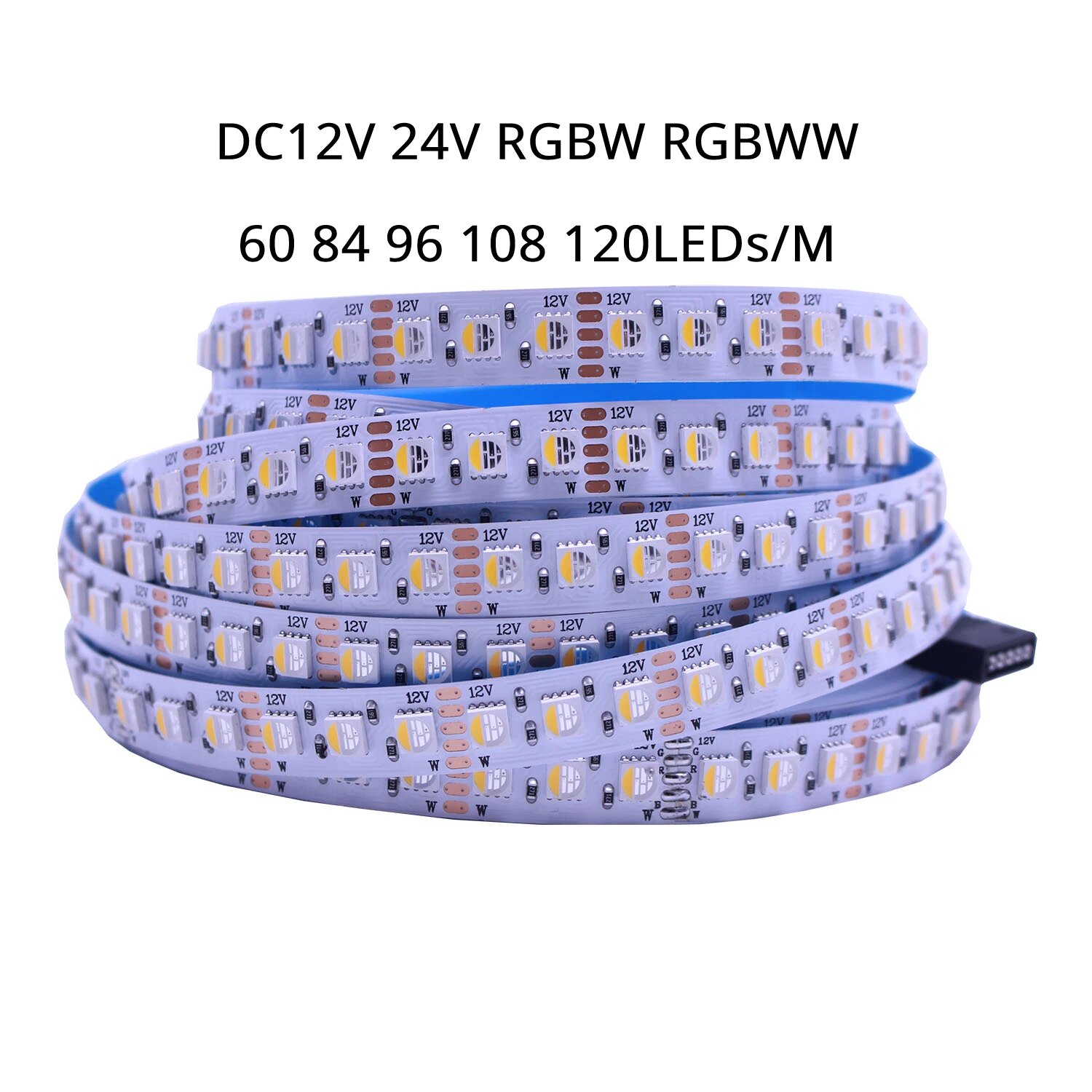 Светодиодная лента Taslauk RGBW RGBWW 5050 RGBW, 5M 12V 108LEDs M, IP20 Not waterproof