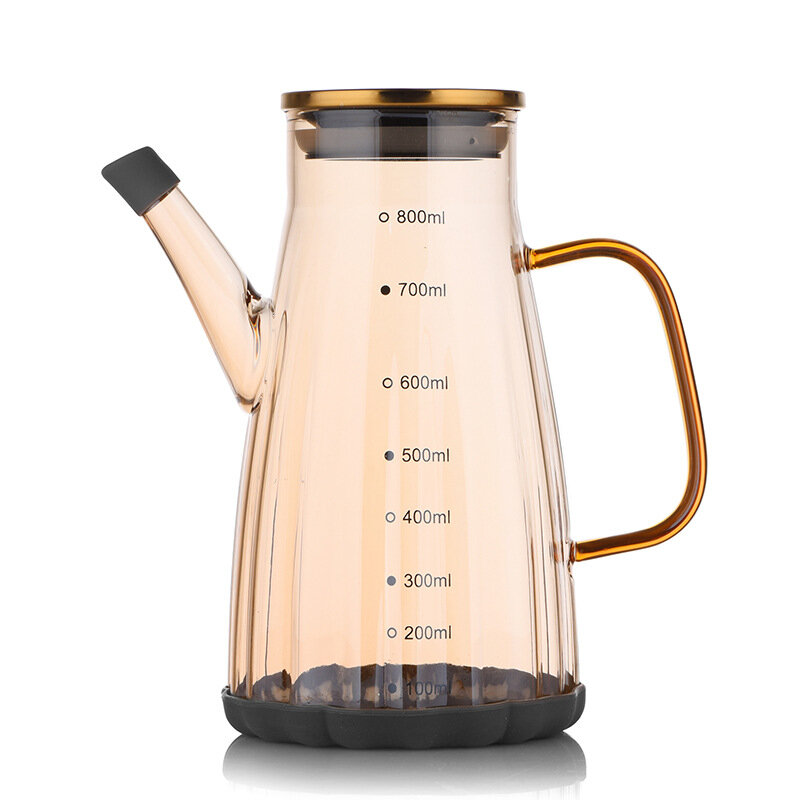 Стеклянная масленка, непротекающая масляная бутылка, кухонная, домашняя, без капель, большая масляная банка, большая емкость, бутылка для приправ, соевого соуса, уксуса