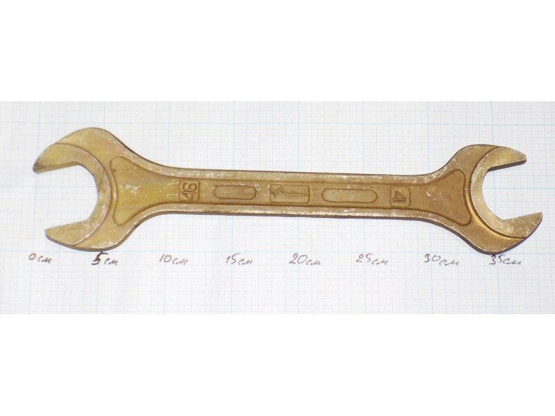 Ключ КГД 41х46 мм гаечный с открытым зевом двухсторонний СССР