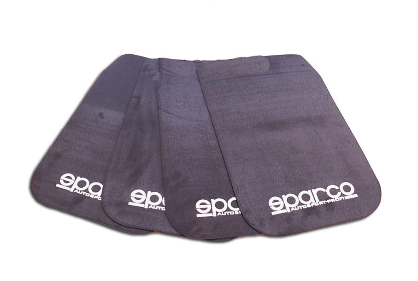 Брызговики автомобильные универсальные "Sparco" (цвет черный)