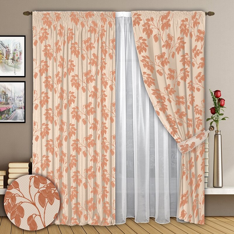 Шторы для спальни, зала, комплект 2шт