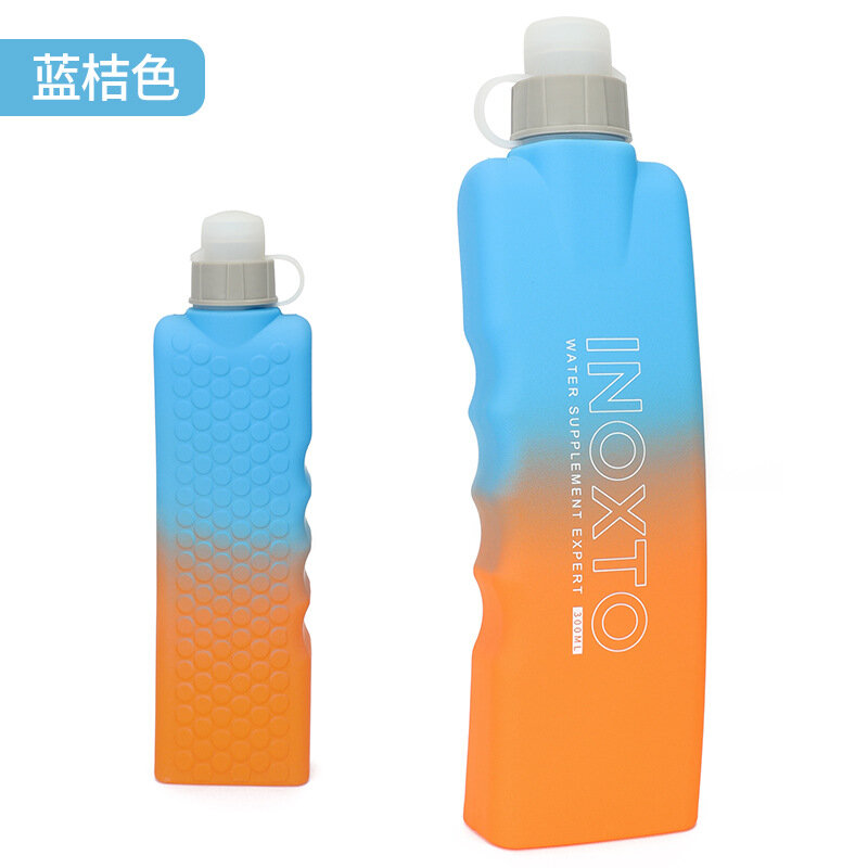 Спортивная бутылка для воды Inoxto, многофункциональная, 300мл, синяя, оранжевая