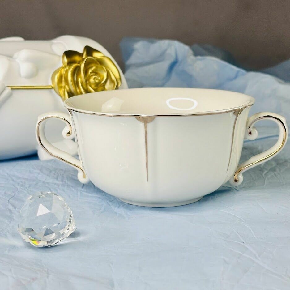 Бульонница Lenardi Жемчуг 500мл, фарфор