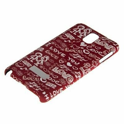 Накладка для Samsung Galaxy Note 3 N9000/N9005, красная вид 3