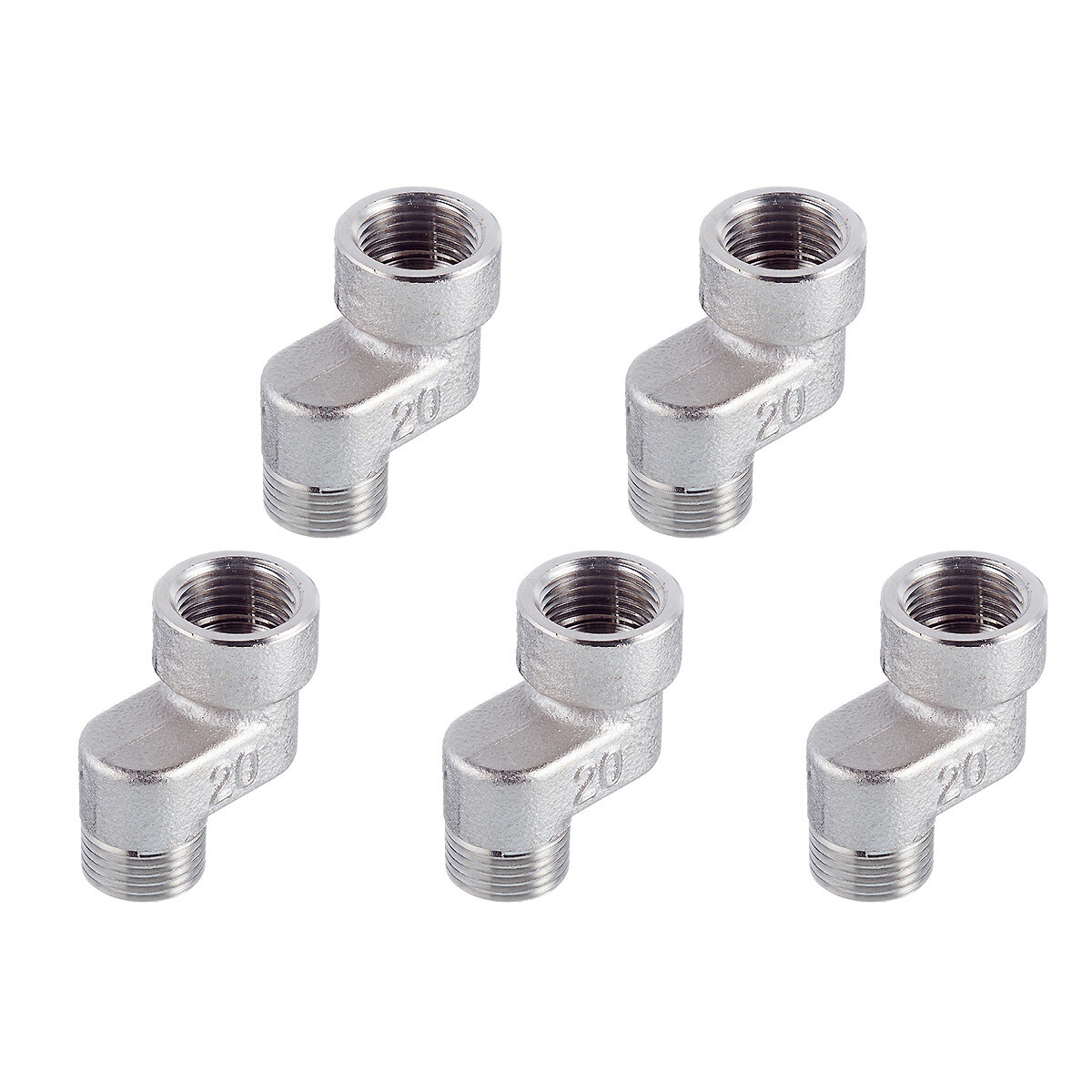 Эксцентрик 1/2 ВР(г) х 1/2 НР(ш) х 20 мм латунный (5 шт.)