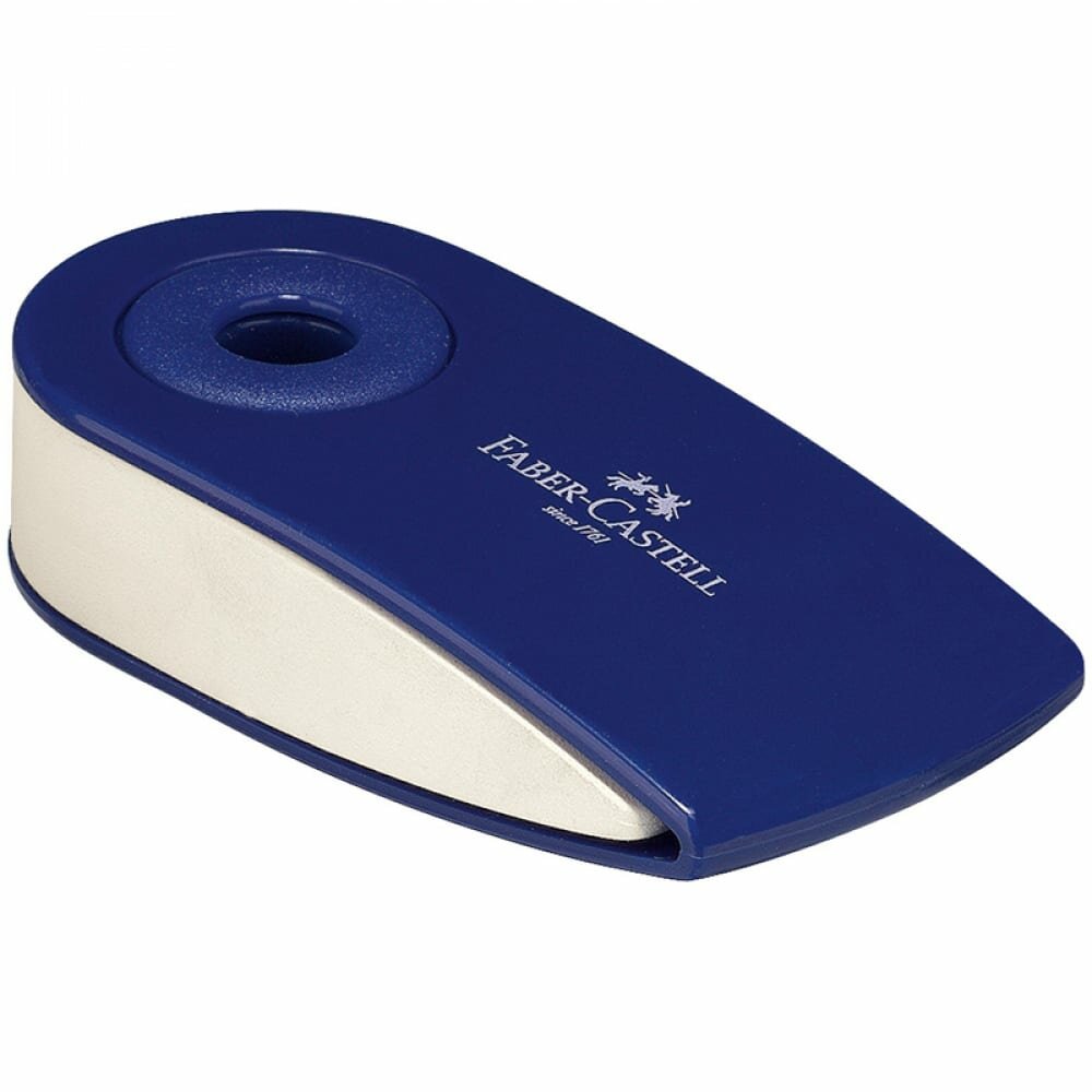 Прямоугольный ластик Faber-Castell Sleeve Mini 54х25х13 мм, пластиковый футляр ассорти 182411