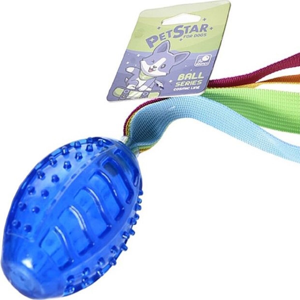 PET STAR игрушка для cобак МЯЧ для регби 35*7см, термопласт. резина, полиэстер