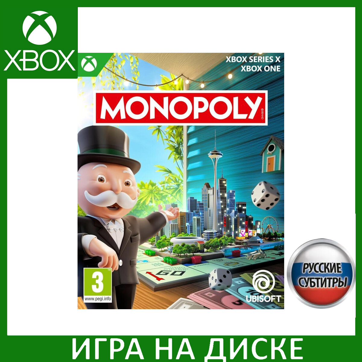 Игра Monopoly (Монополия) 2024 Xbox One, Series X Русская Версия Диск на Xbox