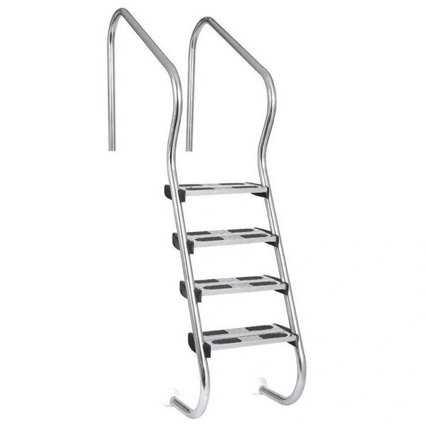 Лестница Mayer Easy Access MS-415, 4 ступени, AISI-304, цена - за 1 шт