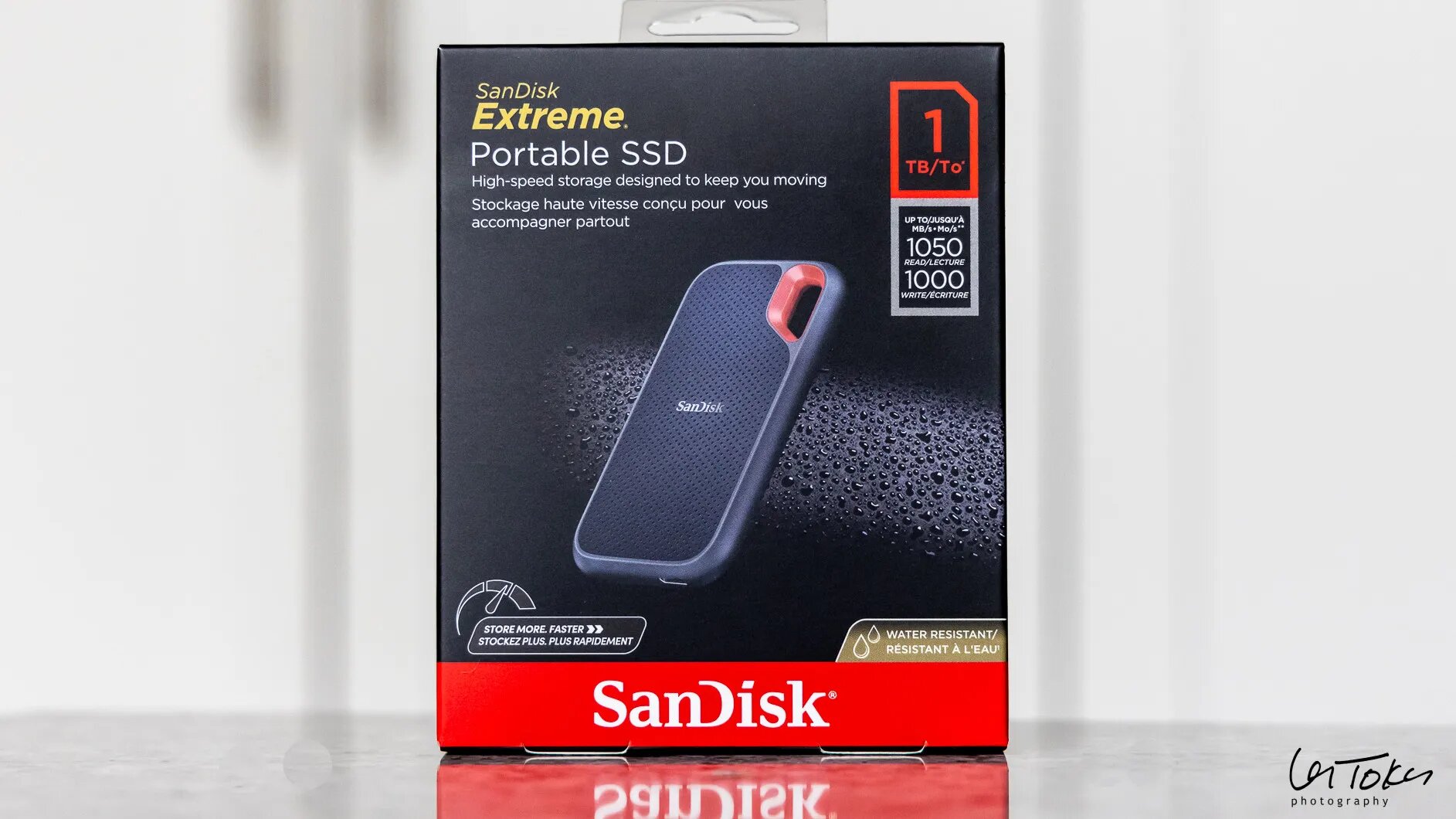 1 ТБ Внешний SSD SanDisk Extreme Portable V2, USB 3.2 Gen 2 Type-C, черный