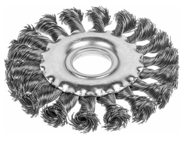 Щетка плоск для УШМ 125x22диам кручен