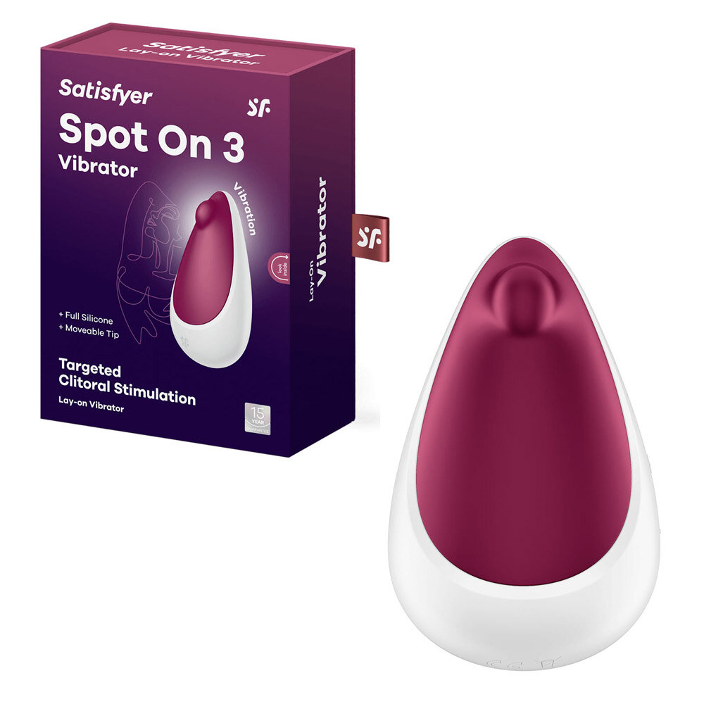 Клиторальный вибростимулятор Satisfyer«Spot On 3»12 режимов вибрации, розовый