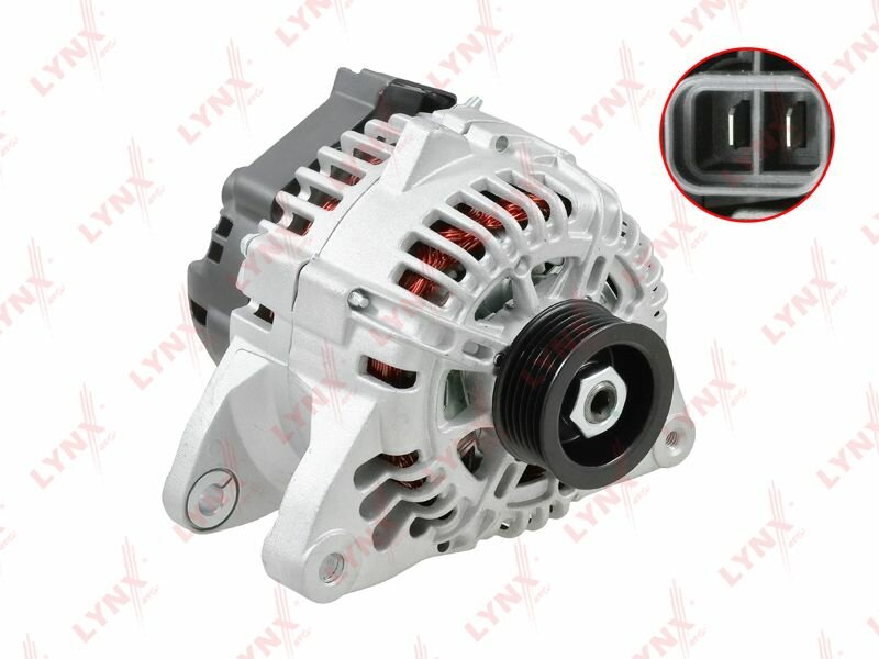 Генератор LYNXauto EA-1181. Для: Hyundai, Хендай Santa Fe(СантаФе)(SM) 2.7 01> / Sonata(Соната)(EF) 2.7 01> / Tucson(Туксон)(JM) 2.7 04, Kia, Киа, Sportage(Спортаж) 2.7 04> (120A).