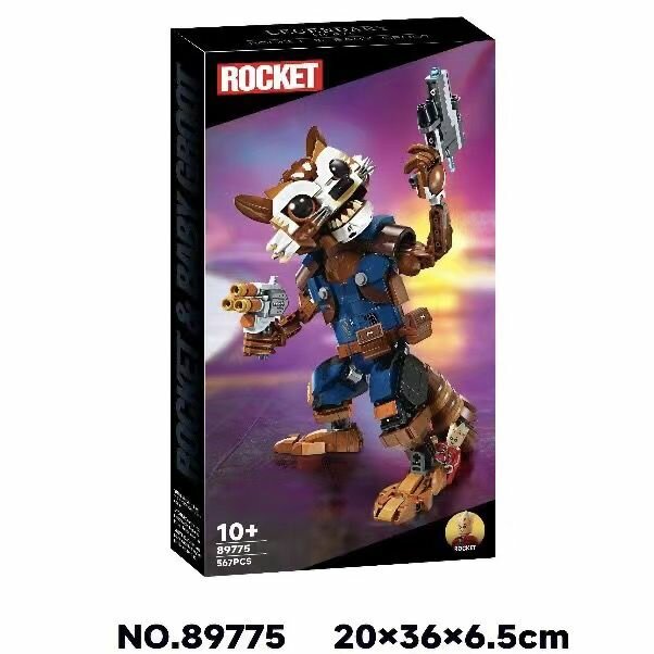 Конструктор Super Heroes Ракета и Бэби Грут, 566 деталей, возраст от 10+, 76282