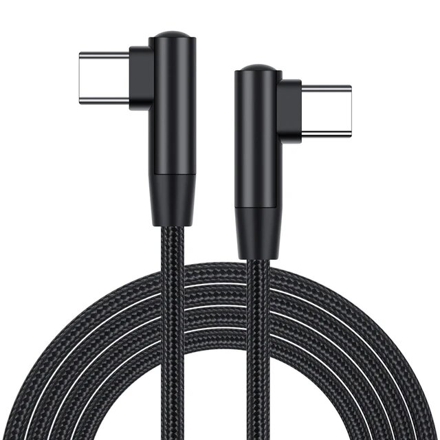 USB-C кабель 2 м Double, 3A, 90° для Samsung, Huawei