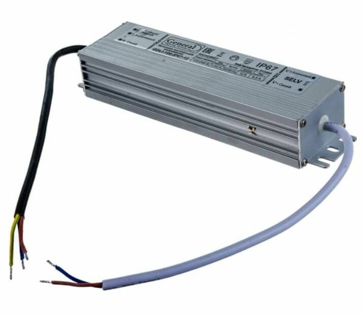 Блок питания для светодиодной ленты 12V 100W IP67 195х71х45 (герметичный) 195х71х45