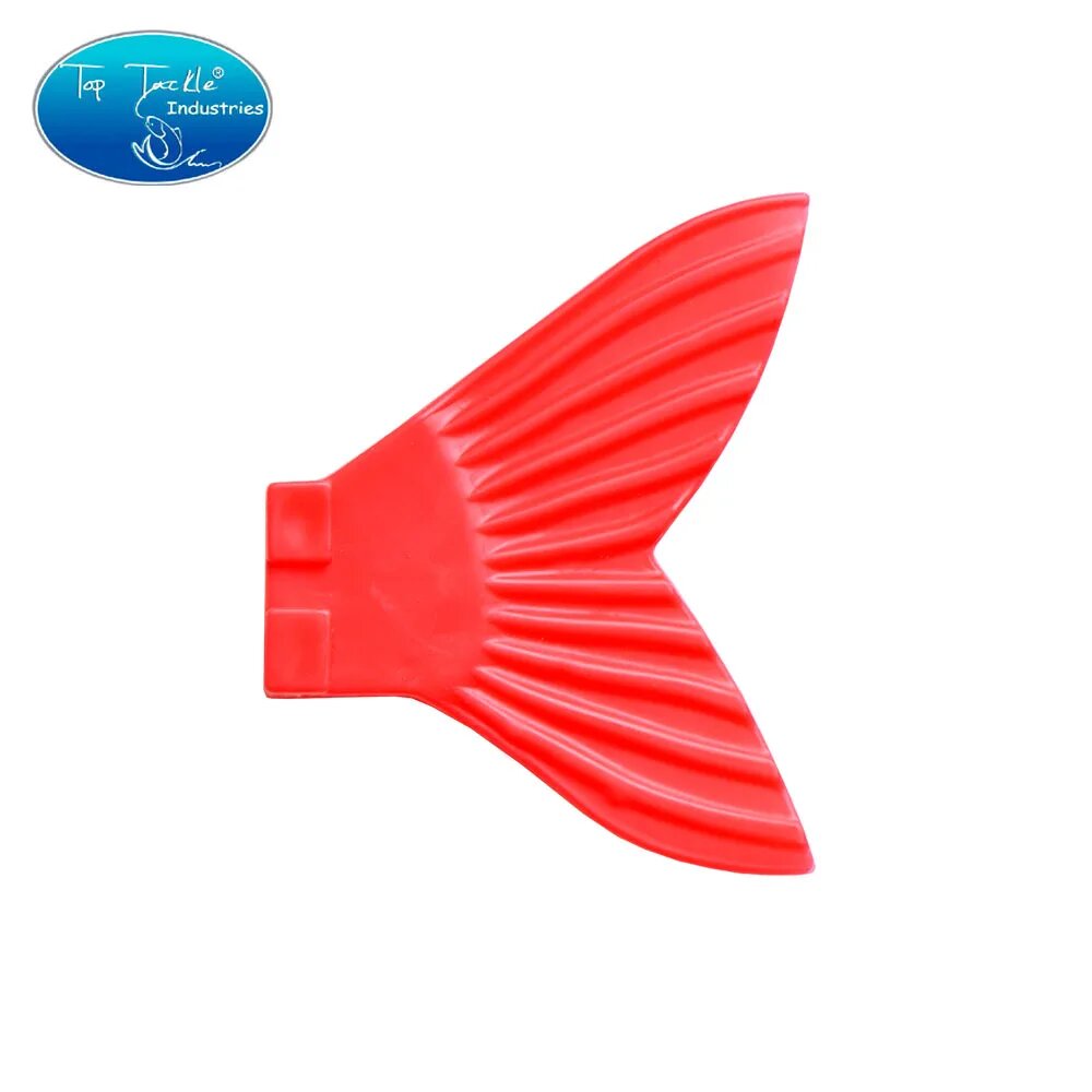 Мягкий хвост для блесны CF.LURE "PILUM", 220 мм, Top Красный, Soft Tail-178mm, Fluorescent Red