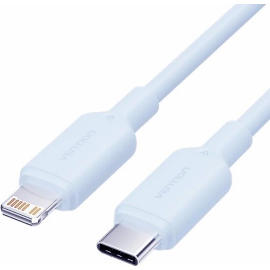 Кабель Vention USB 2.0 USB-C(M)/Lightning 8M для iPad/iPhone 3A 1м. голубой