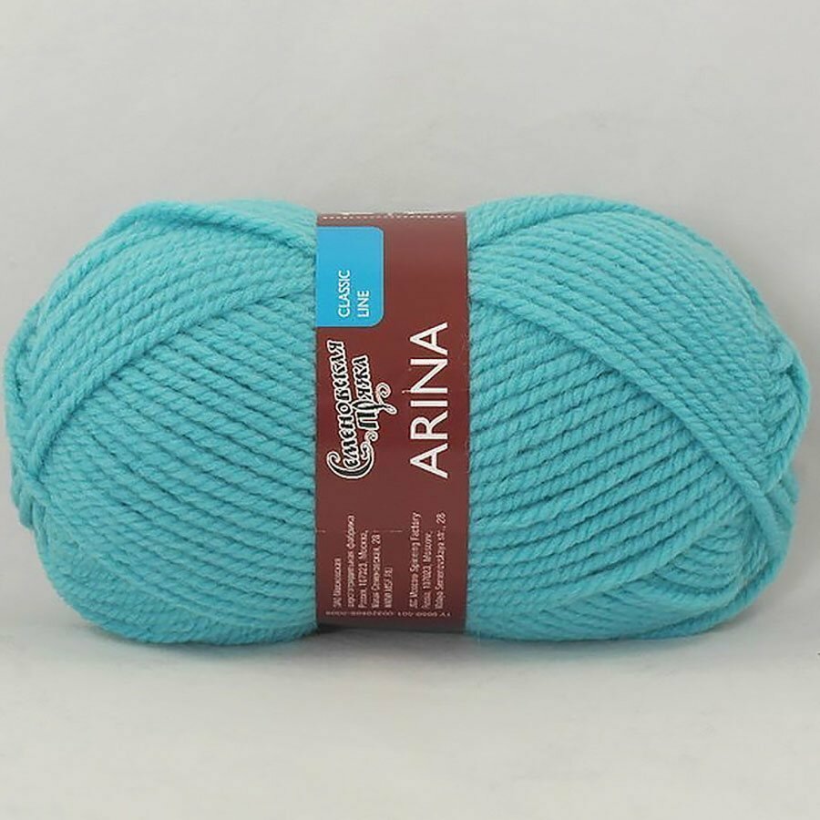 Пряжа Семеновская арина ПШ 13390 айсберг (5 мотков)