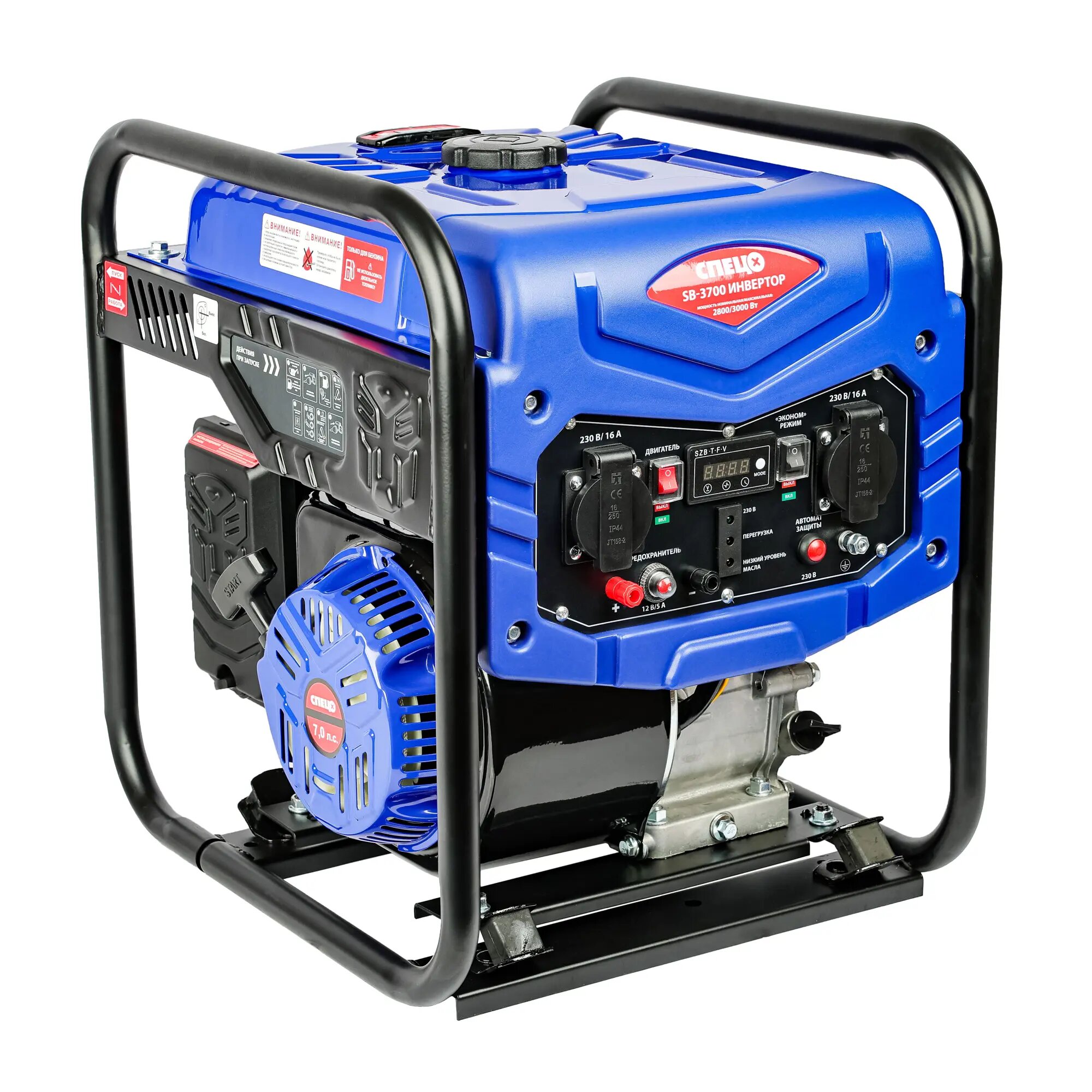 Генератор бензиновый инверторный Спец SB-3700, 3 кВт