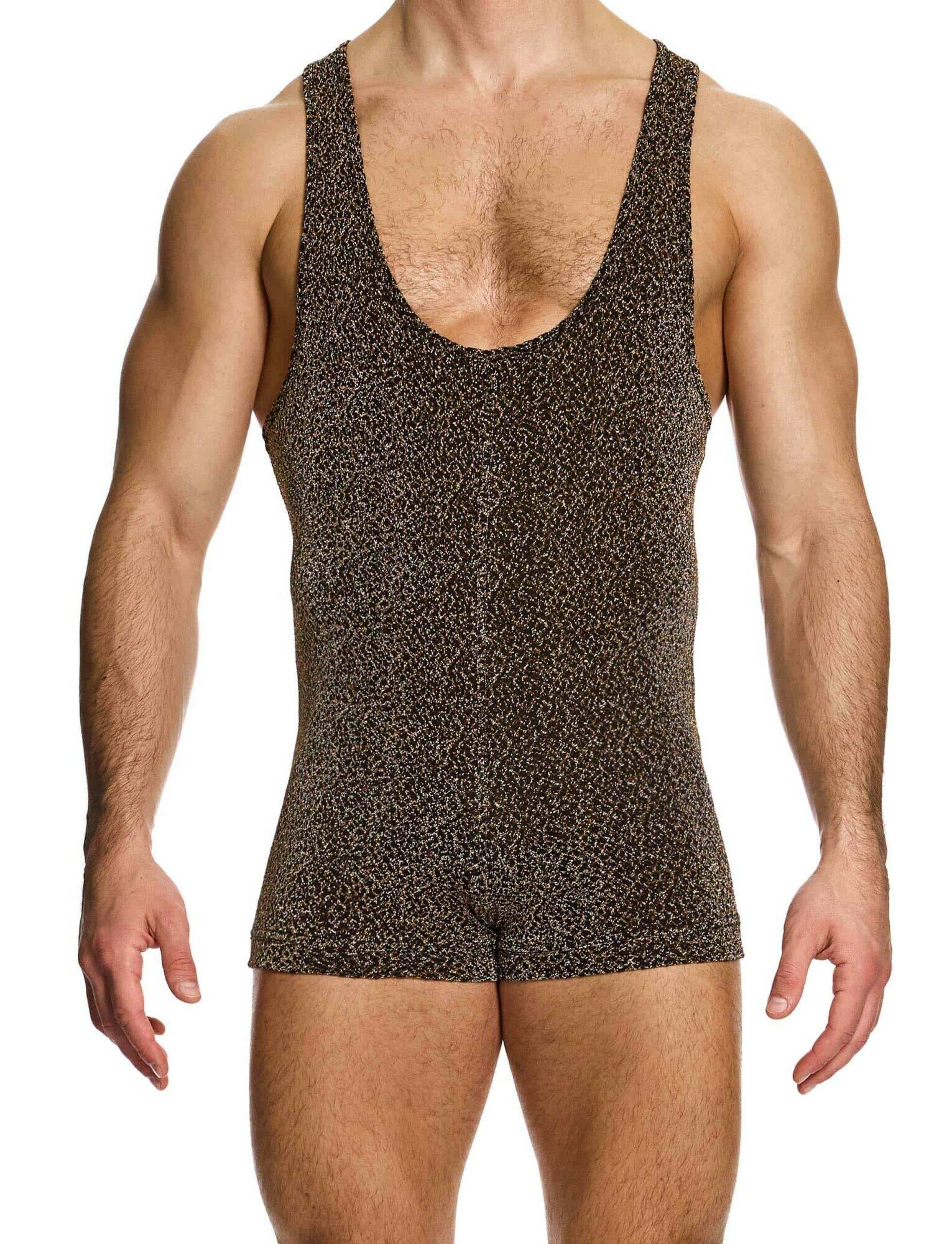 Боди мужское "Crackled Onesie - Brown" / Modus Vivendi / Золотой / Размер L