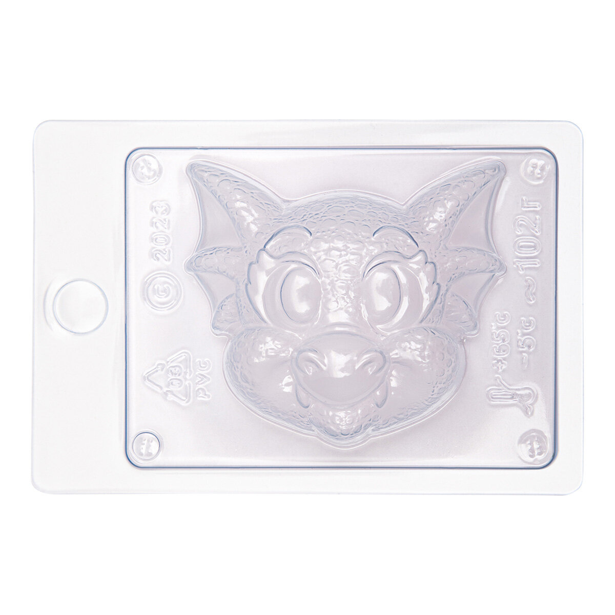 "BUBBLE TIME" Пластиковая форма для мыла №01 14.8 х 10 см пластик Голова дракона