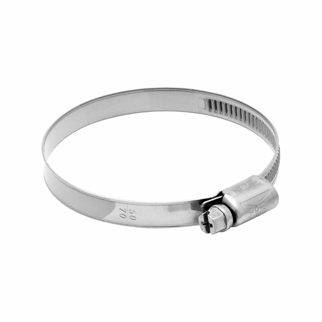 Хомут червячный 50-70 мм (9 мм) Маяк 5070 (цена за 1шт.).