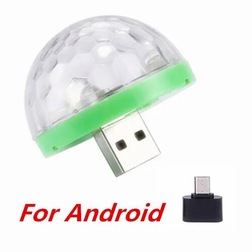 FULLEVER Crystal Magic Ball RGB диско-светильники Зеленый, For Android