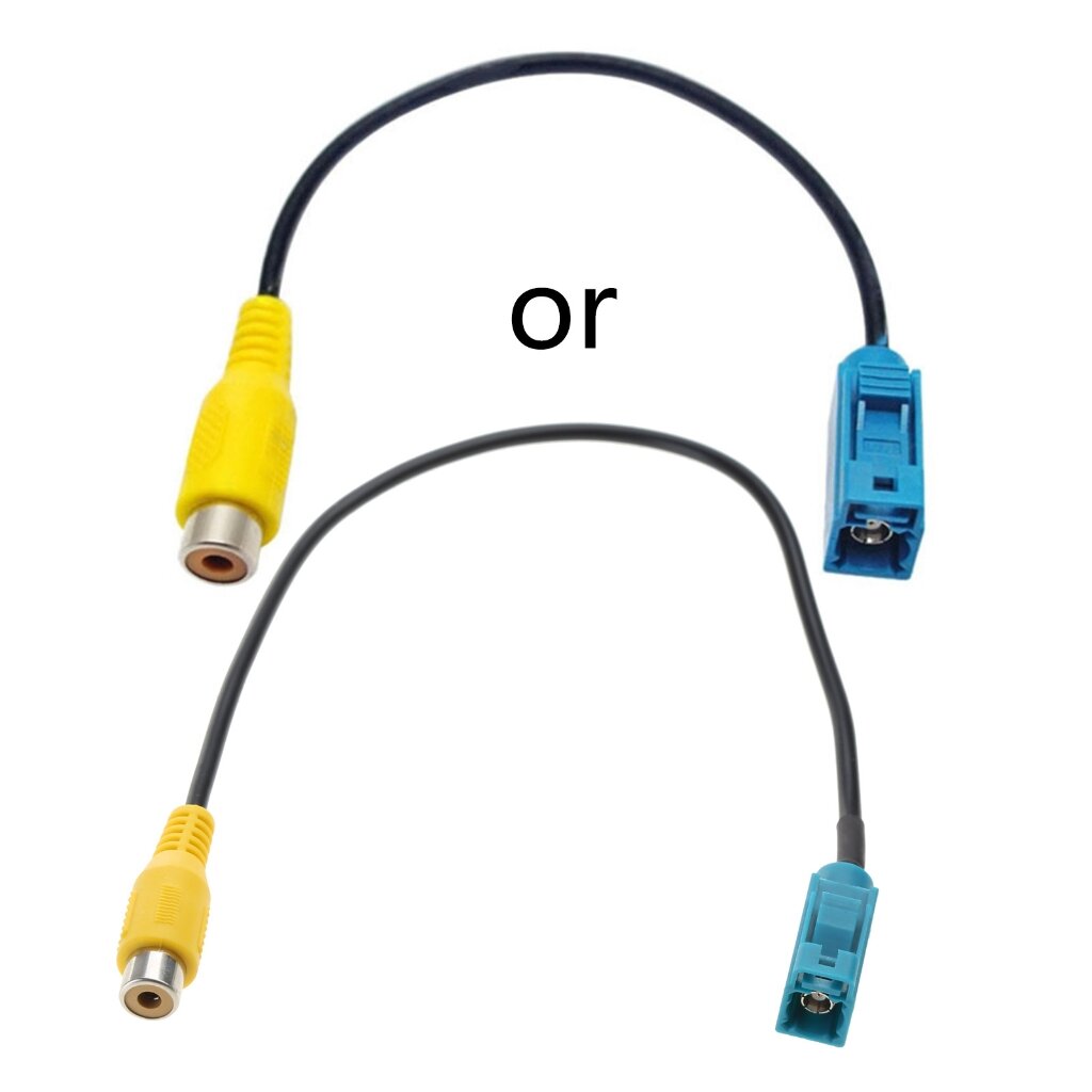 Модернизированный Кабель-адаптер для камеры заднего вида автомобиля Fakra Female-RCA, Совместимый с C/ E/ GLKS80L 30 см/12 дюймов