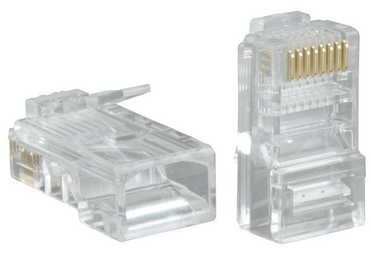 Разъем Plug RJ45 8P8C для FTP кабеля 5 кат. экранированный, (100шт./уп.), VCOM
