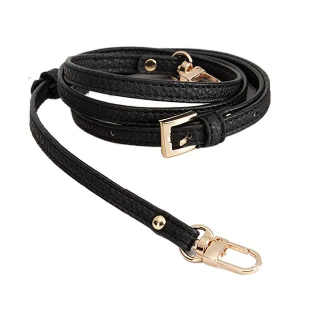 Черный сменный ремень для сумки Black Gold Belt B