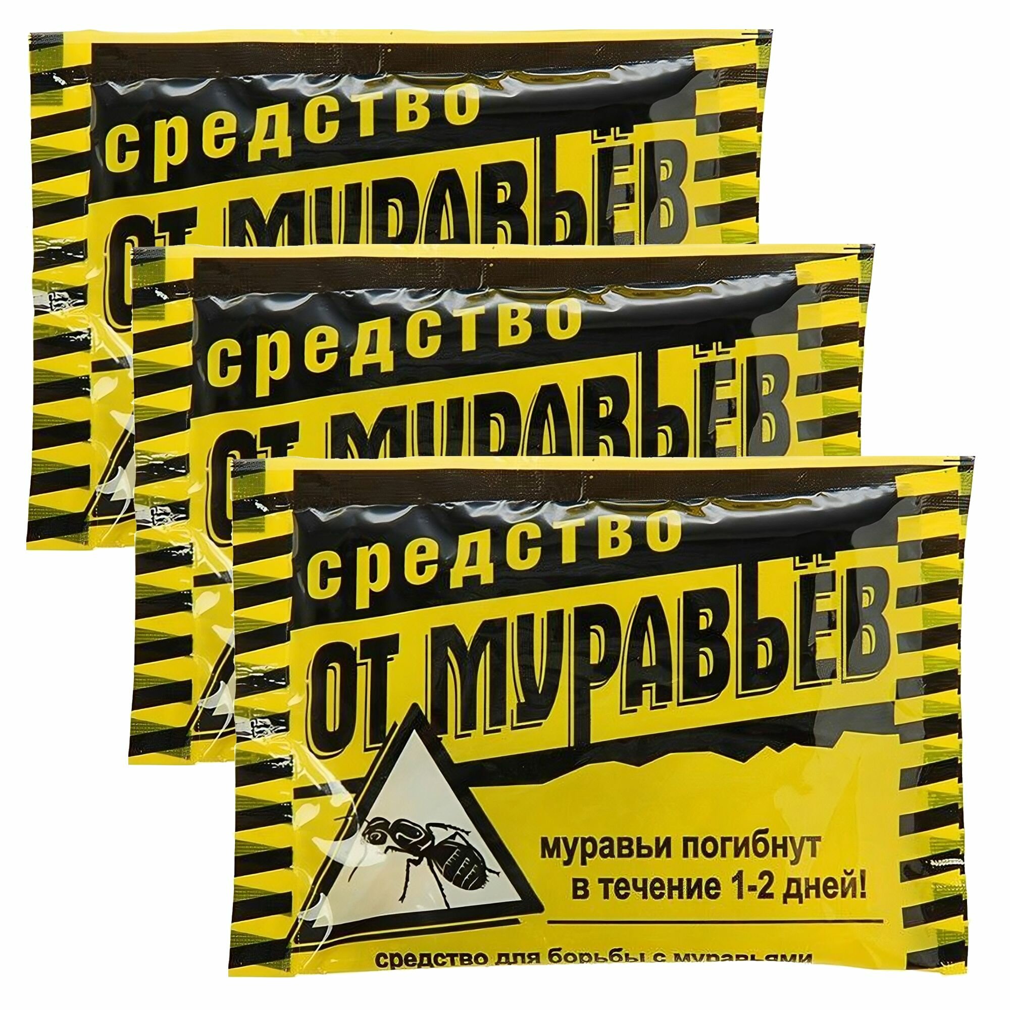 Дуст "Абсолют" от муравьев, тараканов, клопов, клещей (3 шт по 25 г). Уничтожает насекомых после контакта с обработанными поверхностями. Меньше пылится, лучше прилипает к вертикальным плоскостям